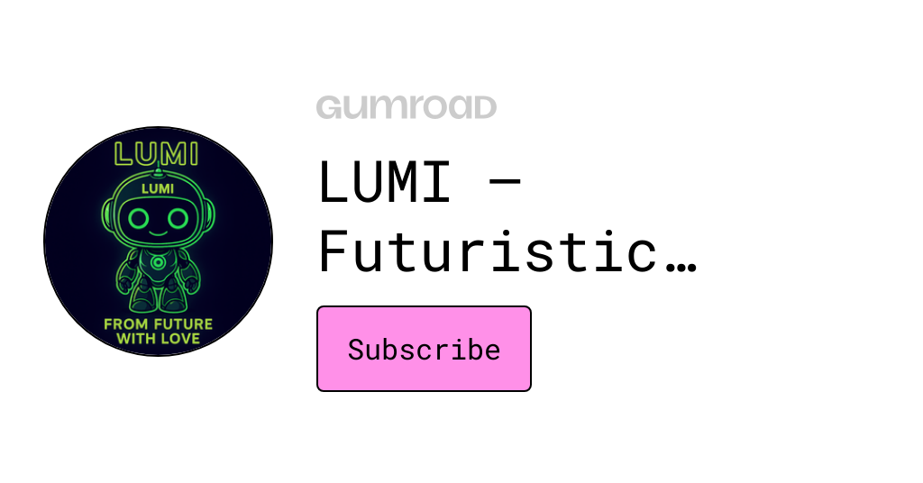 LUMI – Futuristic Character Art