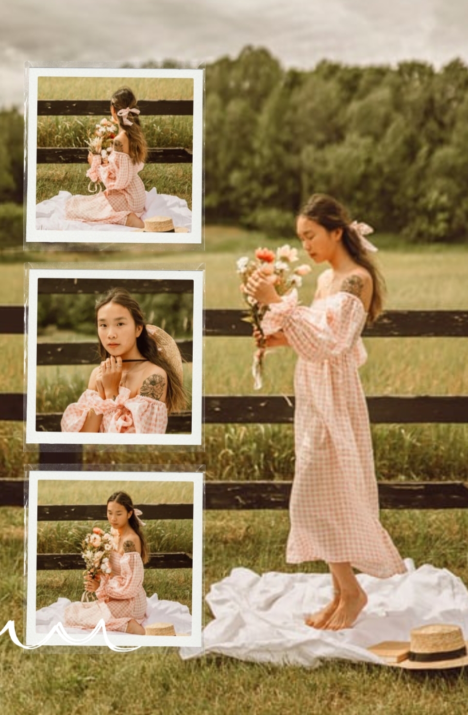 A Soft Vintage Photo Story Layout