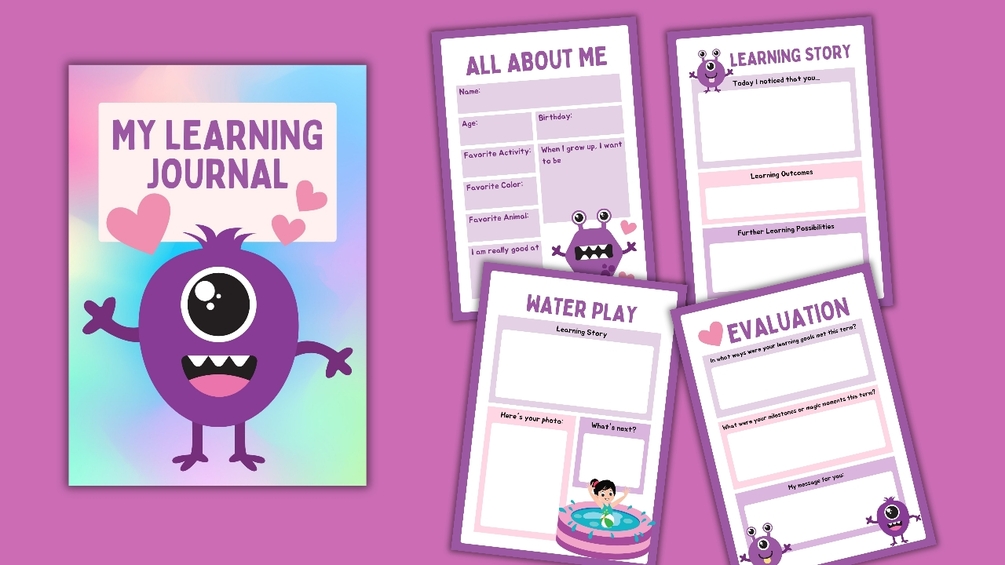Preschool Learning Journal – 17 Pages of Fun Daily Activities