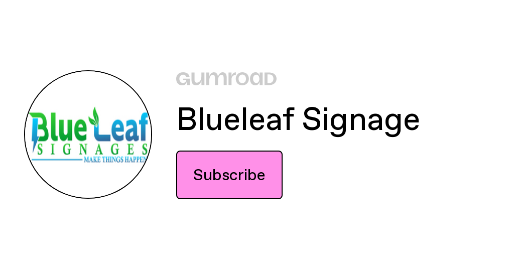Blueleaf Signage
