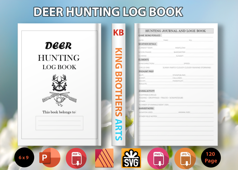 Deer Hunting Log Book 6 x 9
