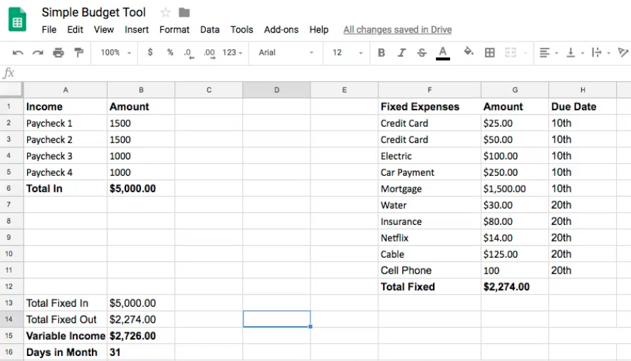 The 30 Day Simple Budget Challenge
