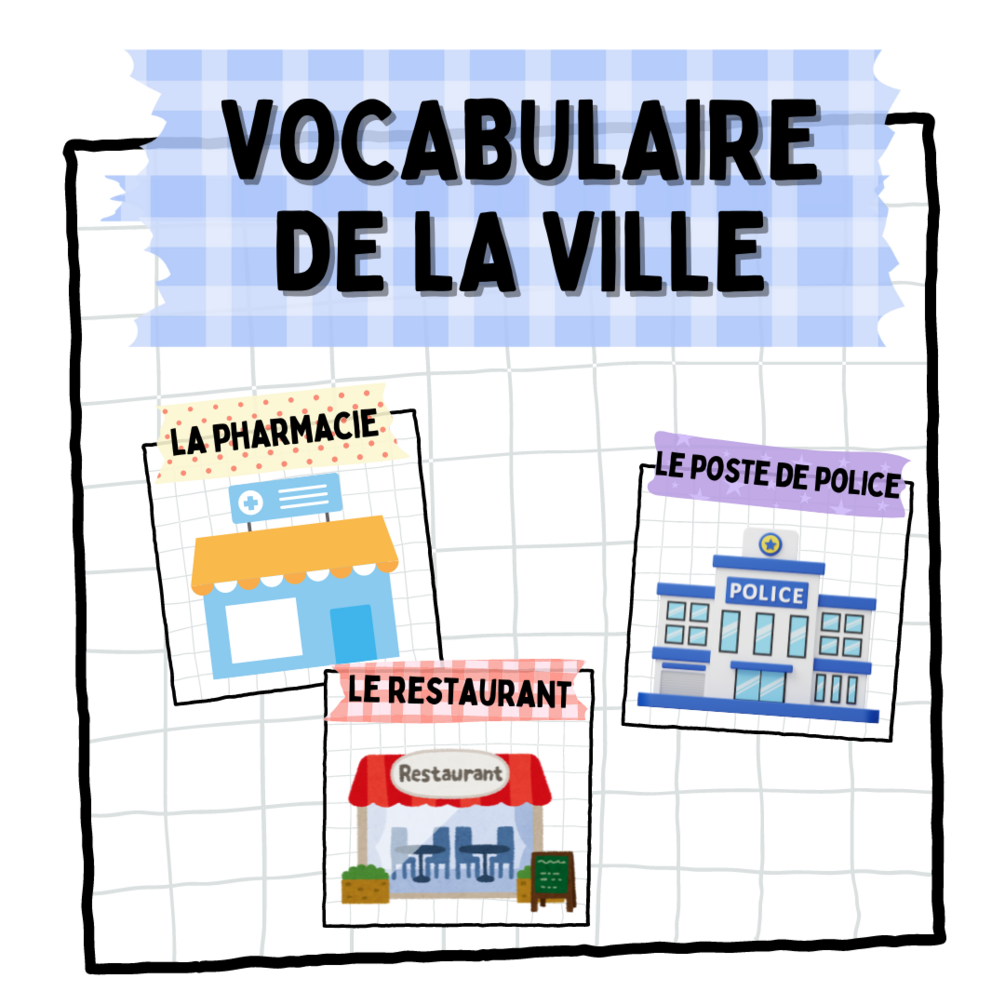 Vocabulaire de la ville🏨