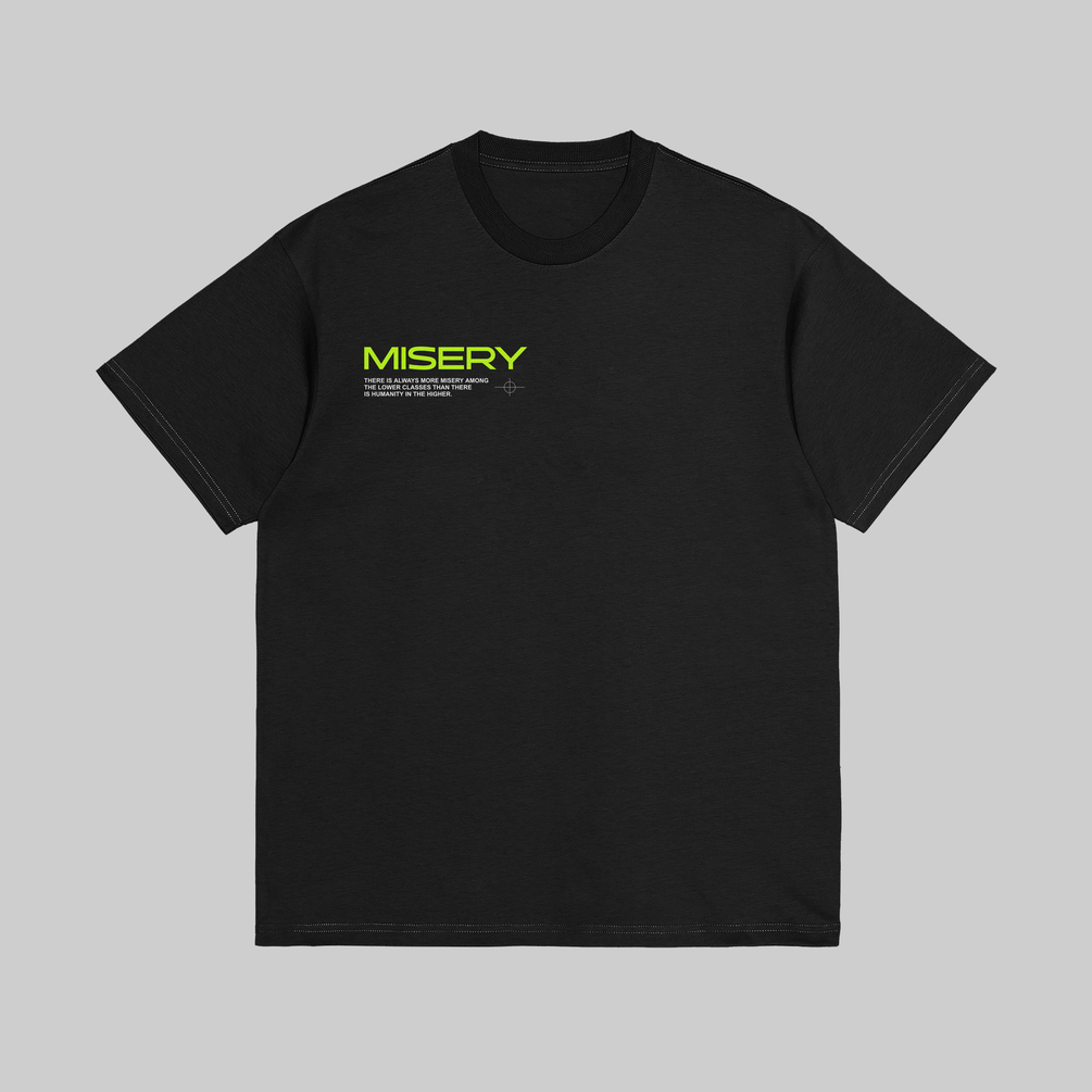Premium MISERY Design Oversized T-Shirt Mockup
