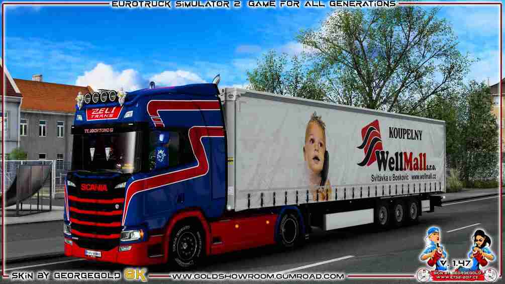 ETS2 Skin Combo Scania R NG Zelitrans