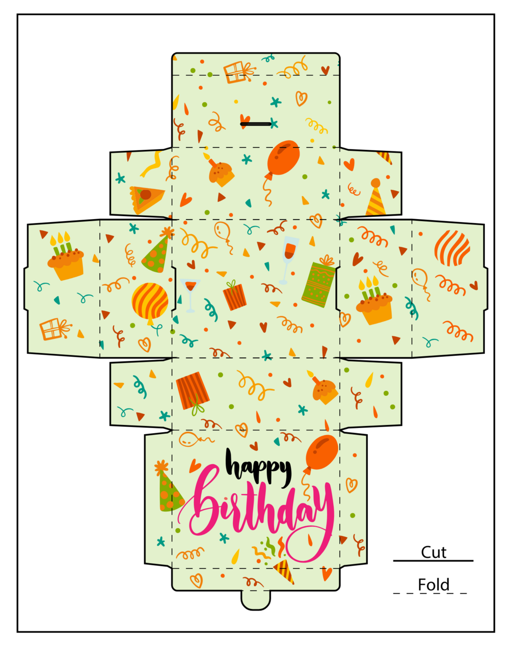 Foldable Gift Box for Mom 🎁 | Kids DIY Mother’s Day PDF