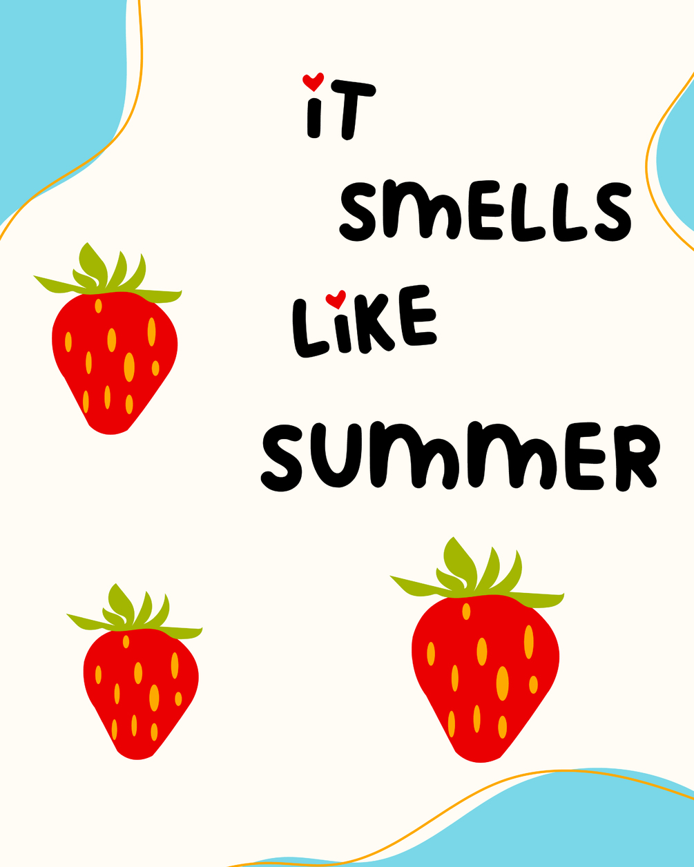 The Sweetness of Summer: Posters of Strawberry & Floral Designs