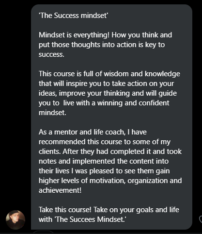 Success Mindset [pdf +Video]