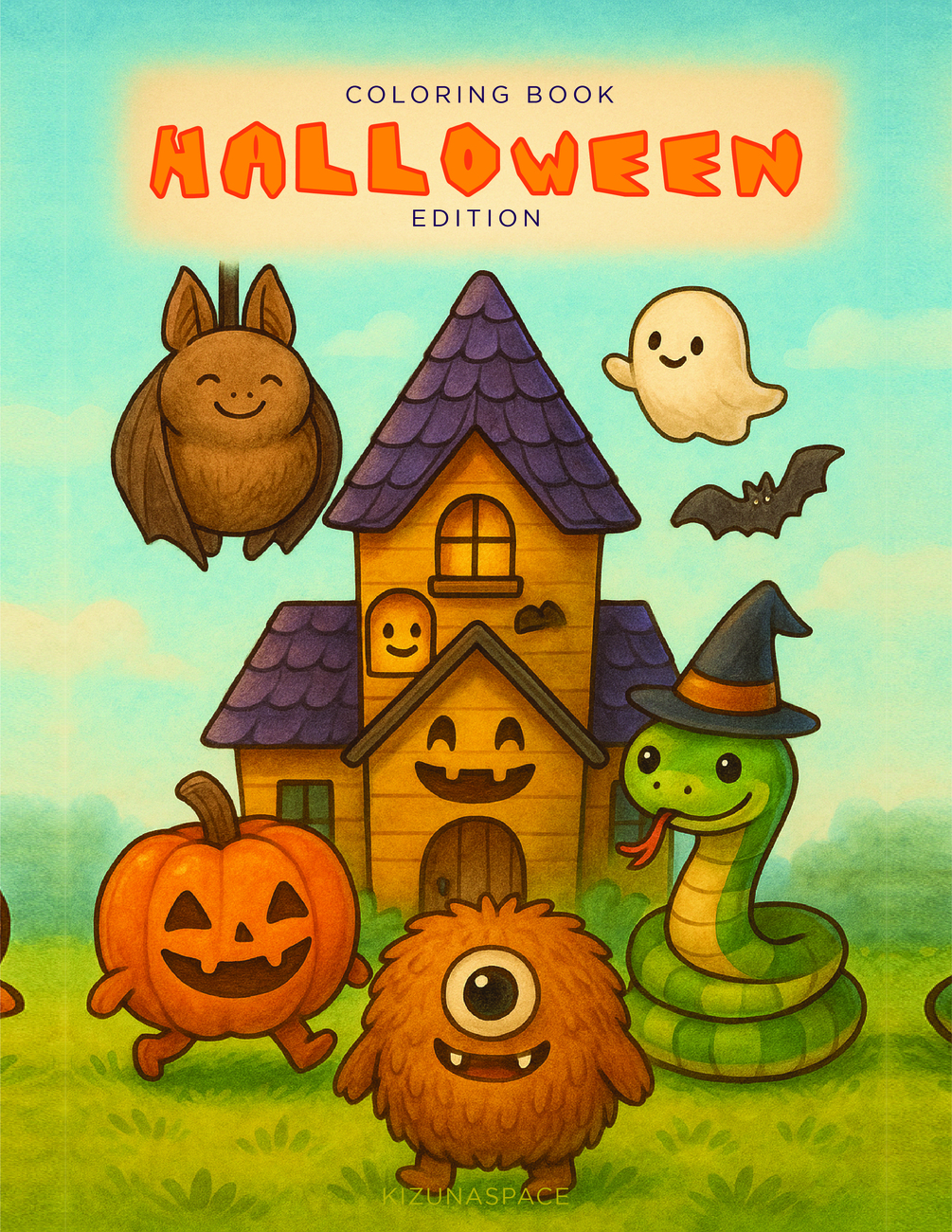 Halloween Coloring Book | 10 Printable Pages | Cute & Spooky Kids ...