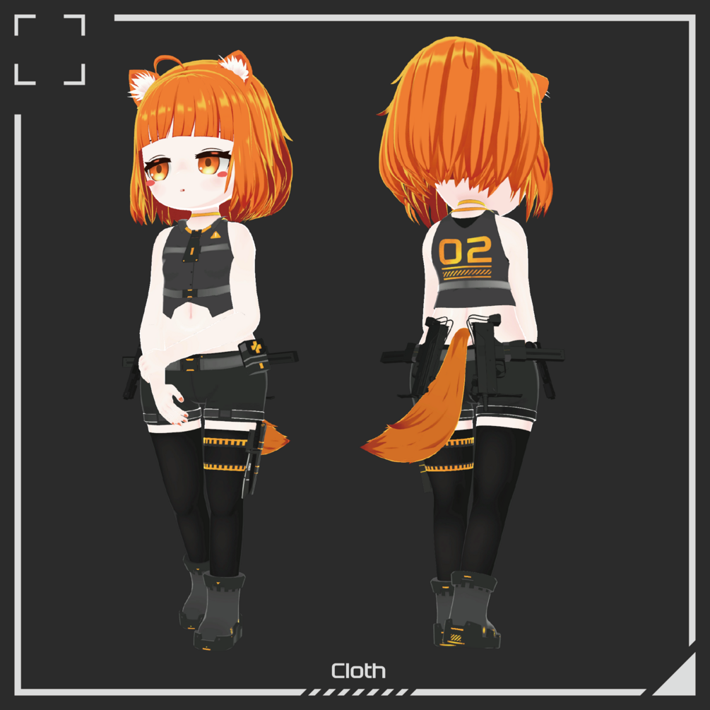 [VRC Avatar] オリジナル3Dモデル「Ellia」/ Original 3D Model - Ellia