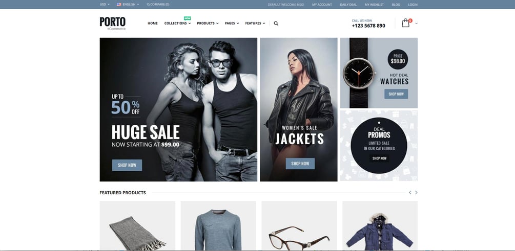 Porto Ultimate Responsive Shopify Theme