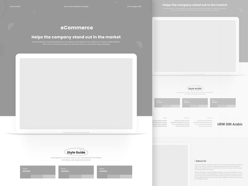 Behance Presentation Template