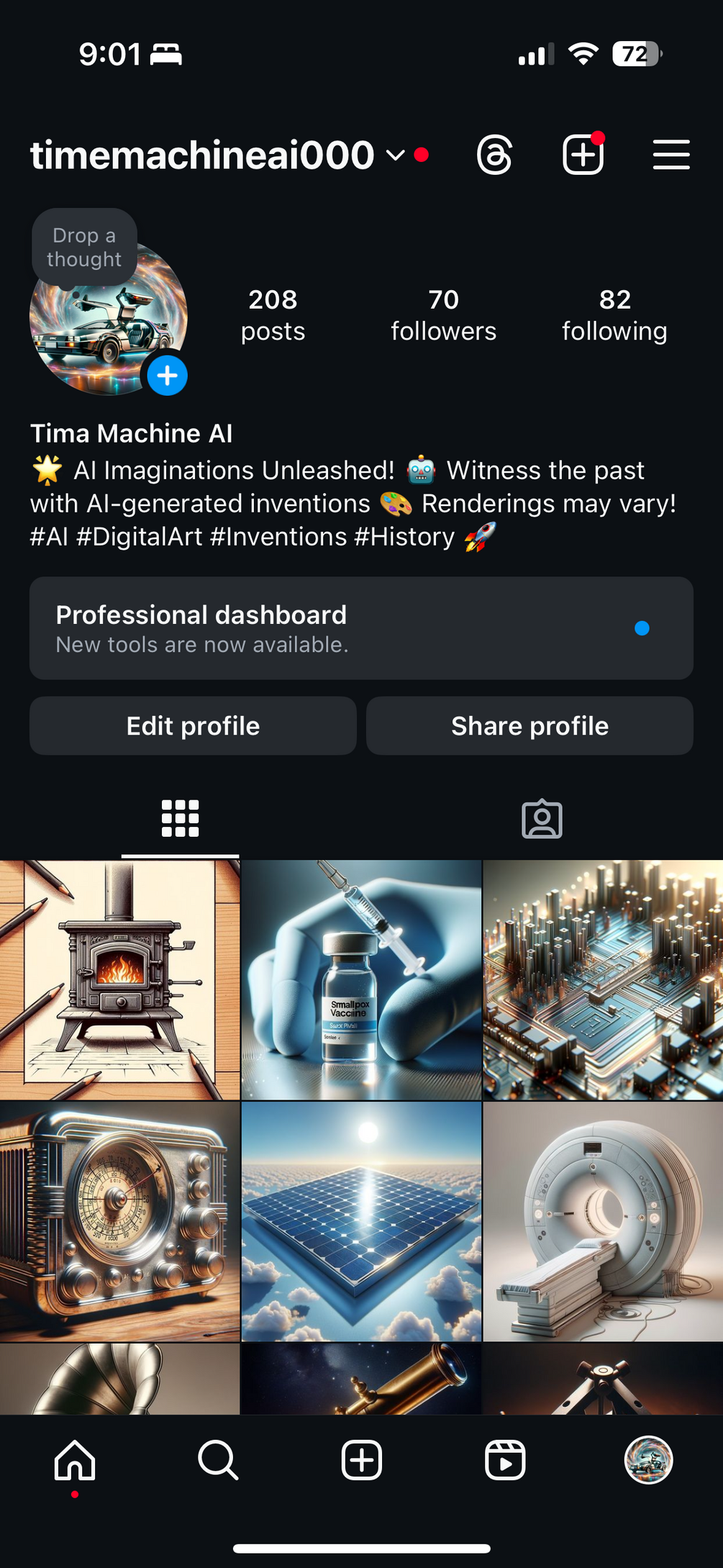 Automatic AI Generated Instagram Posting Bot