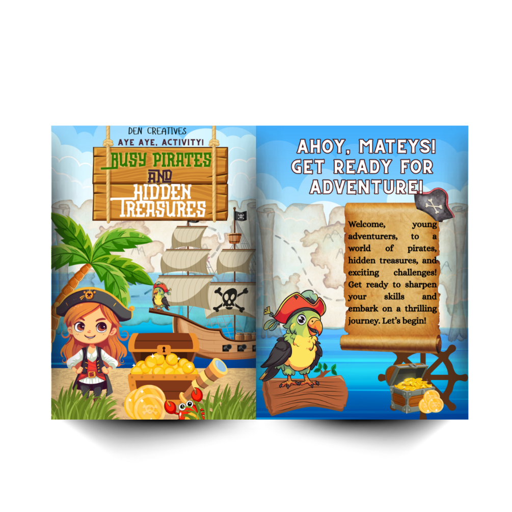 BUSY PIRATES AND HIDDEN TREASURE – Printable Activity Book for Little ...