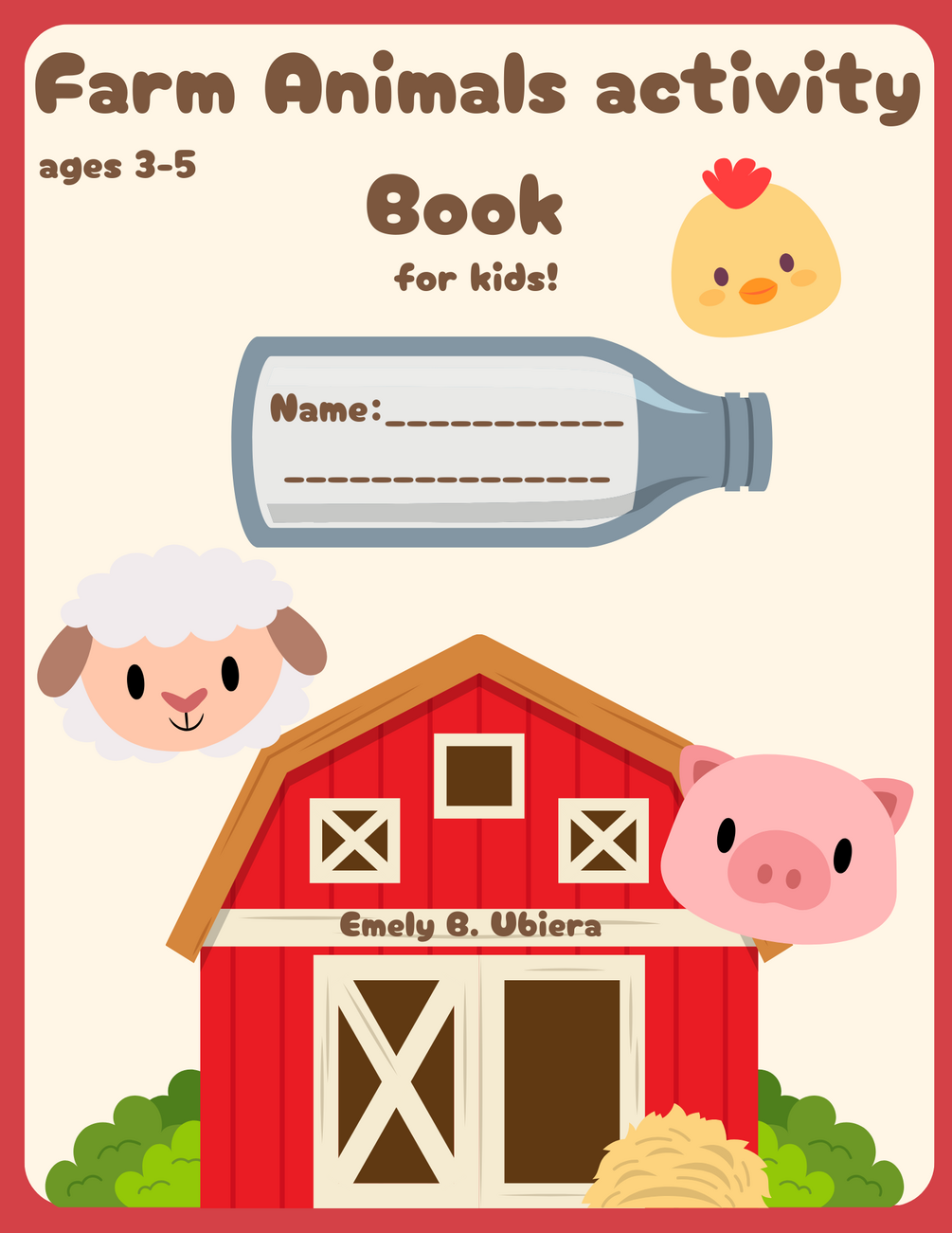 Farm Animal Activity Book | For Kids