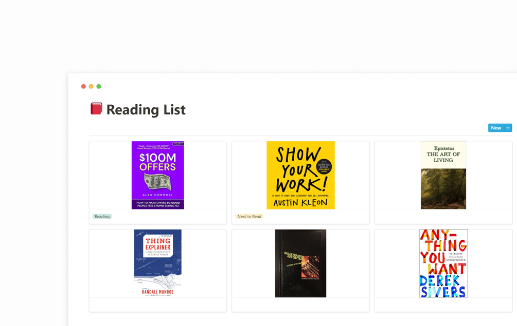 Minimal Reading List