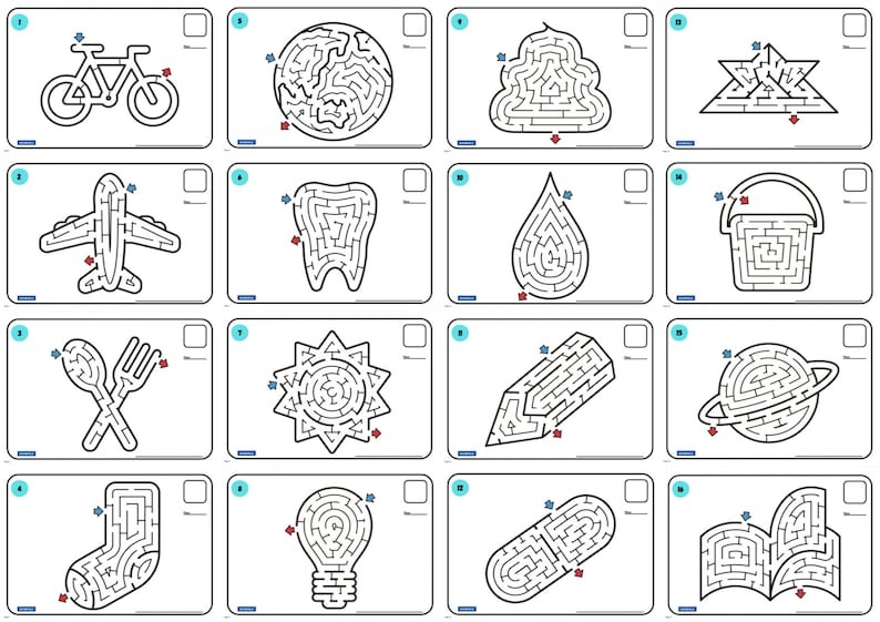 94 Printable Maze Challenges for Kids - Children's activities - Busy ...