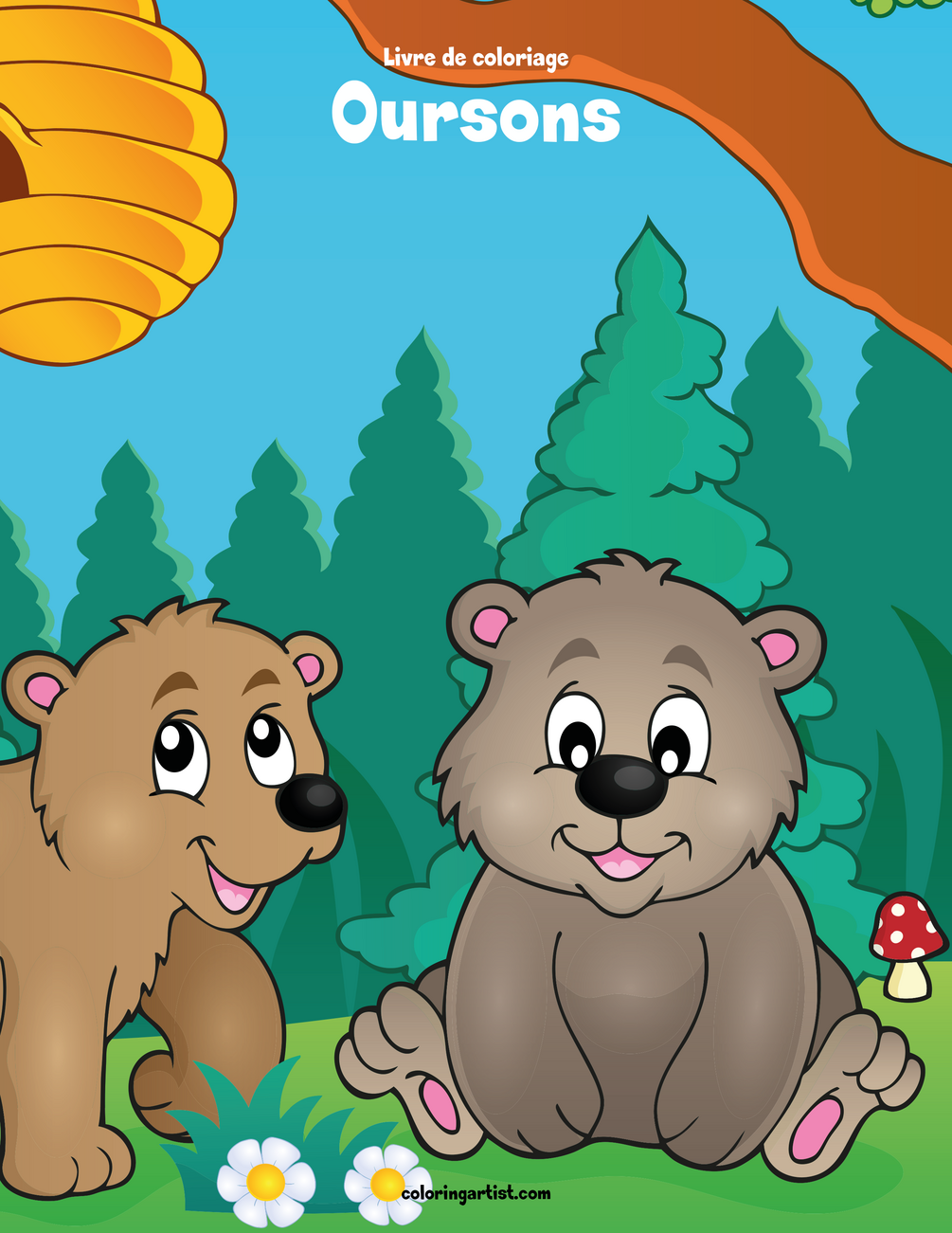 Livre de coloriage Oursons