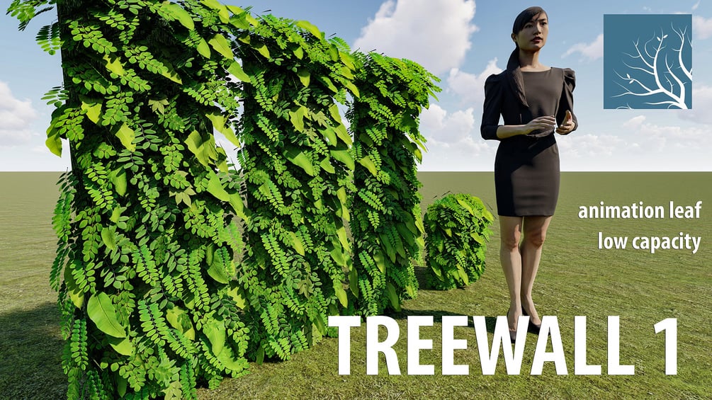 Treewall 1 - Tree wall for Lumion (free version)