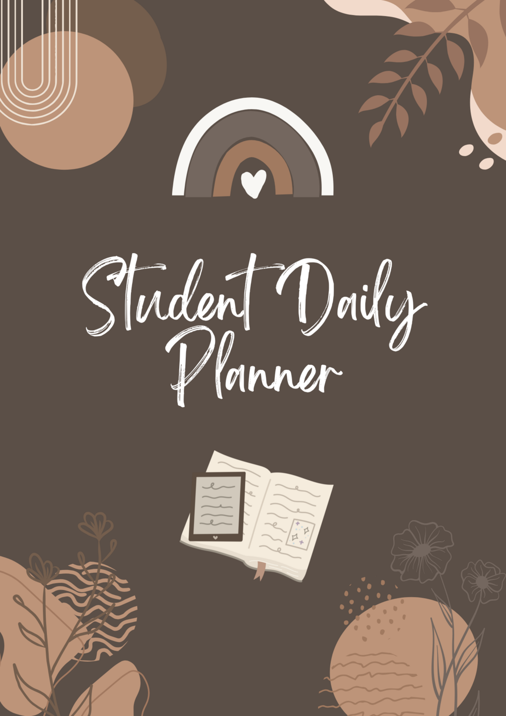 Student Planner (Boho Design) Printable PDF A4 | 30+ Pages Aesthetic ...