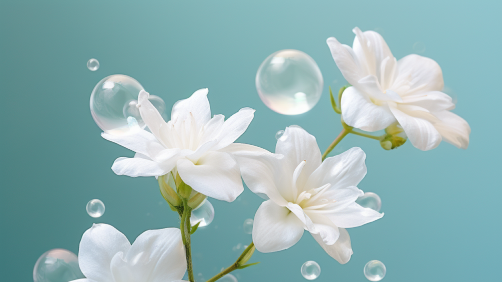Ethereal Jasmine Blossoms - Digital Art Print