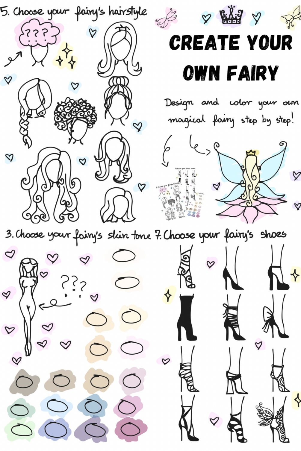 Create Your Own Fairy – Magical Interactive Activity Book for Kids