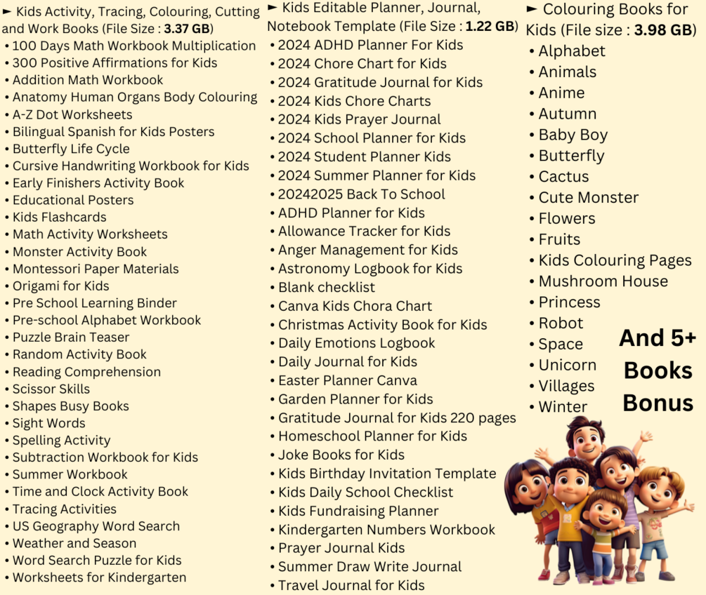 WORLD'S BIGGEST PRESCHOOL BUNDLE COLLECTION 2024