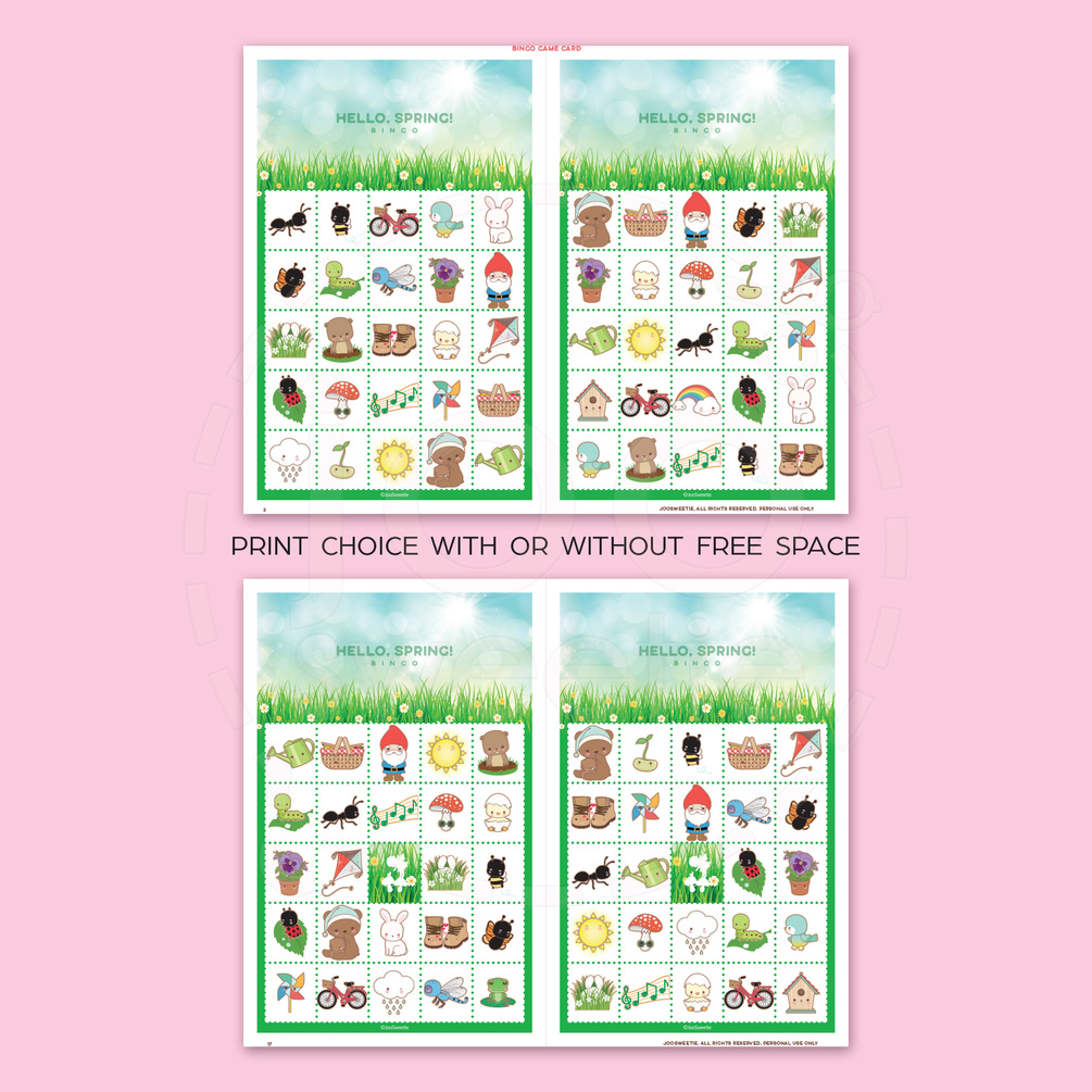 Hello, Spring Bingo Game Kit | Printable PDF Download