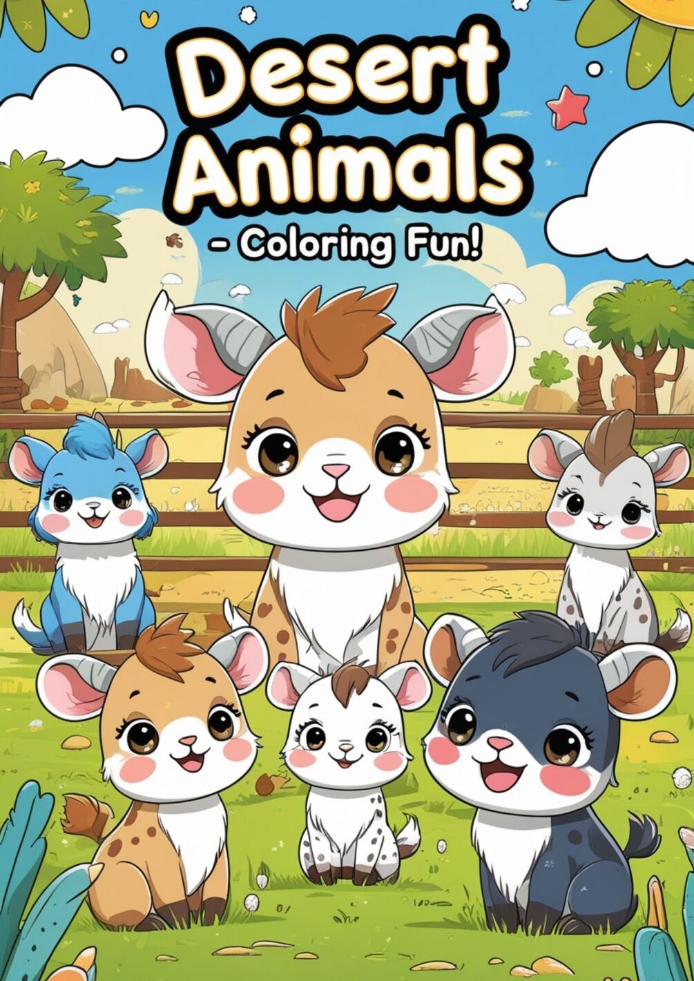 Desert Animals-Coloring Pages