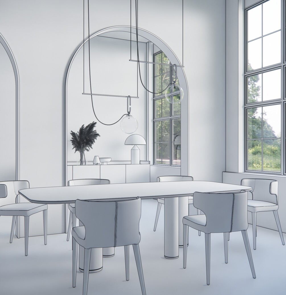 Sketchup Enscape Interior Realistic Rendering