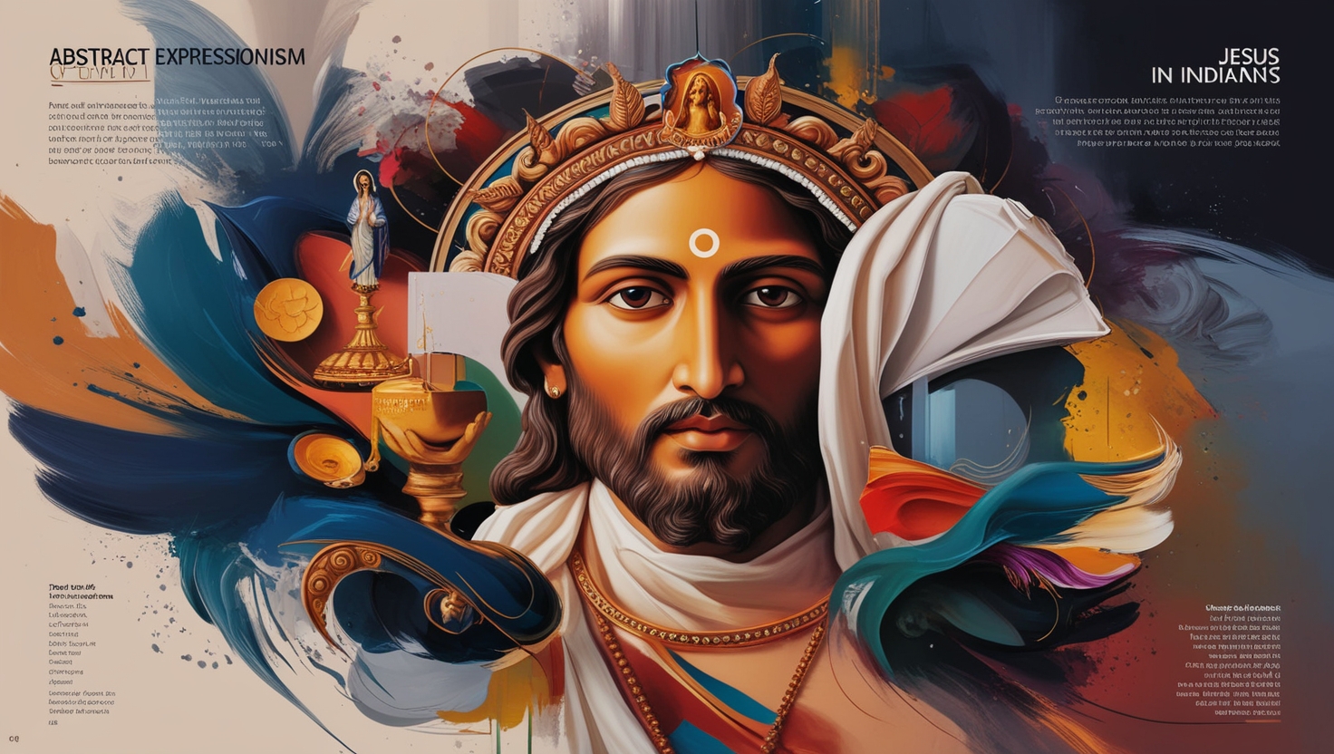 🎨 Abstract Expression Image of God Jesus 🙏