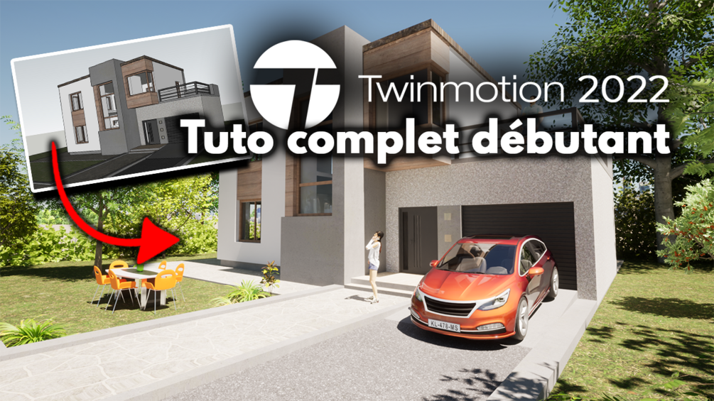 Villa Sketchup (pour le tuto débutant Twinmotion 2022)