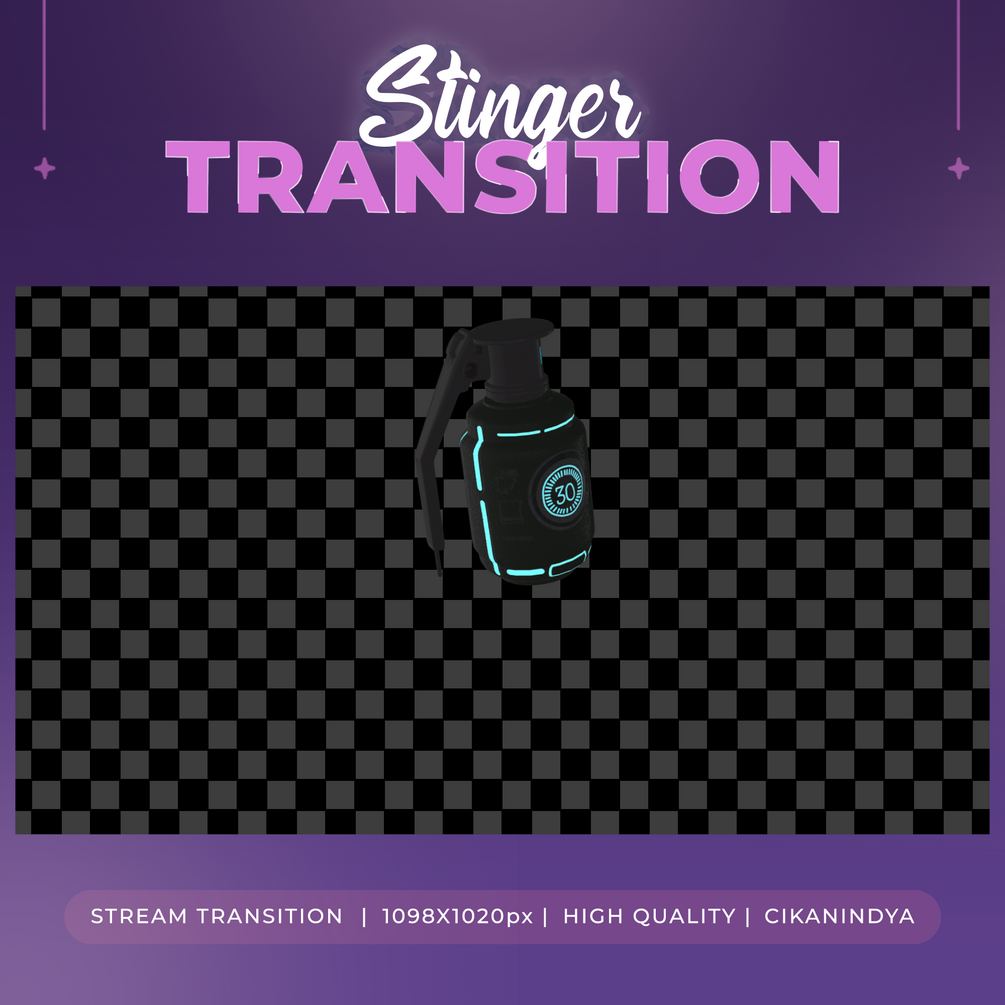 Animated Stinger Transition Digital Timer Bomb | Cybernetic Blast ...