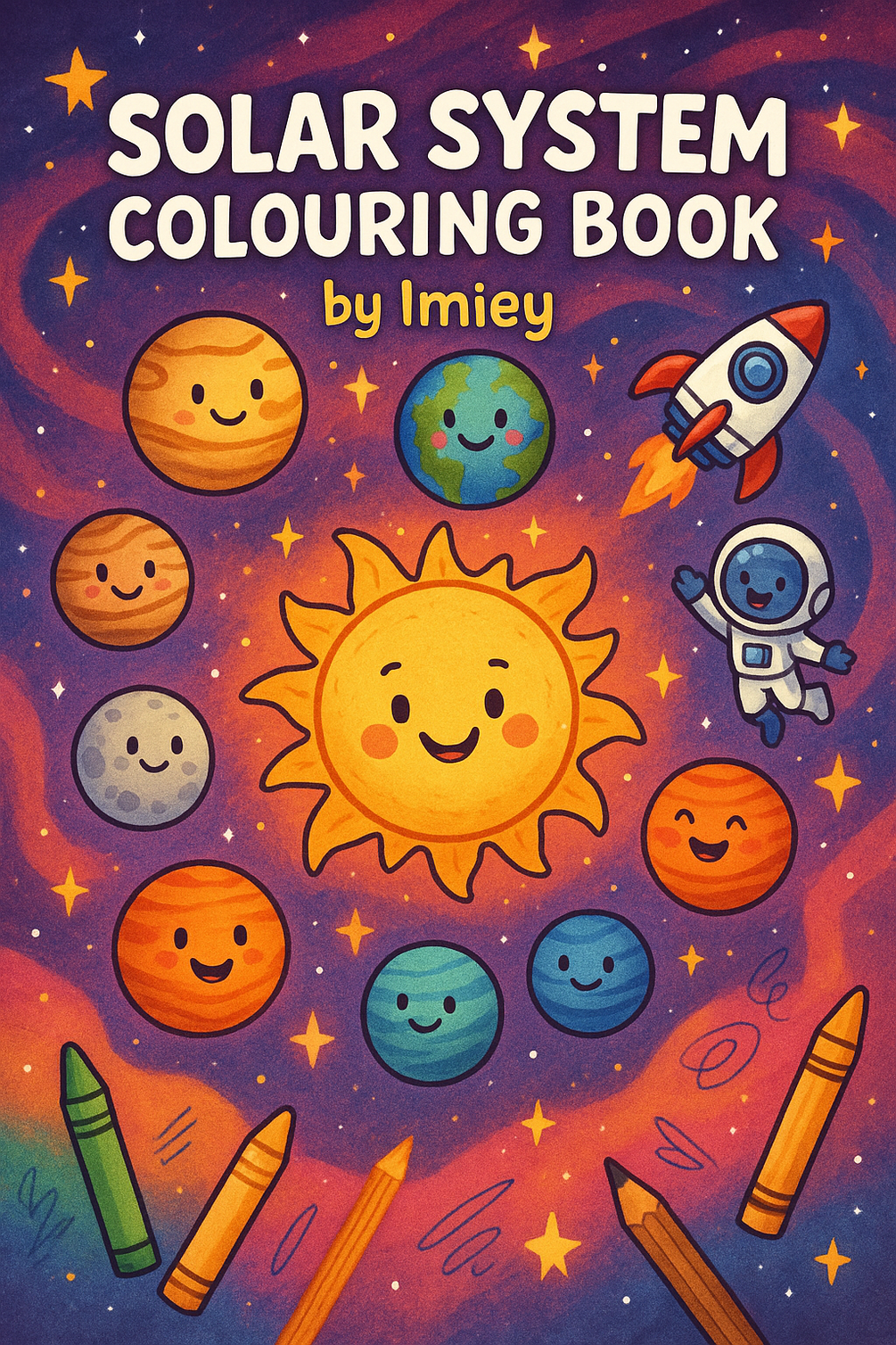 Solar System Colouring Book for Kids – 10 Fun Space Pages