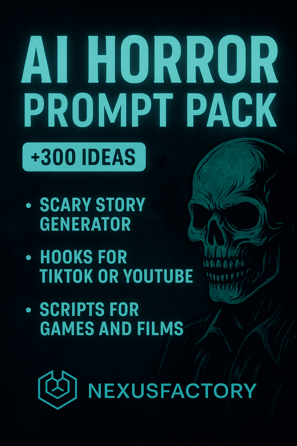 AI Horror Prompt Pack – Viral Edition (300 Disturbing Prompts + MRR)