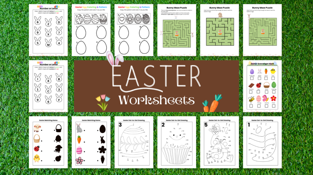 Easter Worksheets | Scavenger Hunt Games | Indoor Activities ...