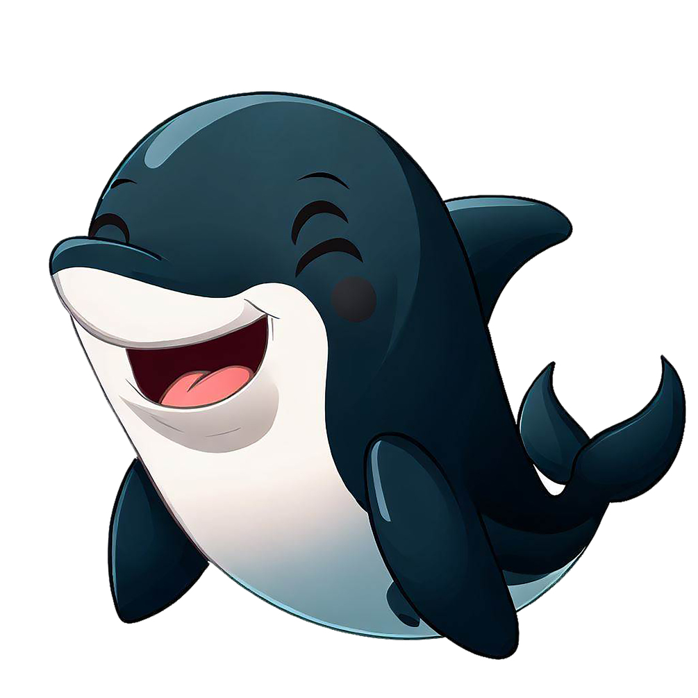 Happy Orca - Digital Download, svg, eps, png, pdf,, sticker ...
