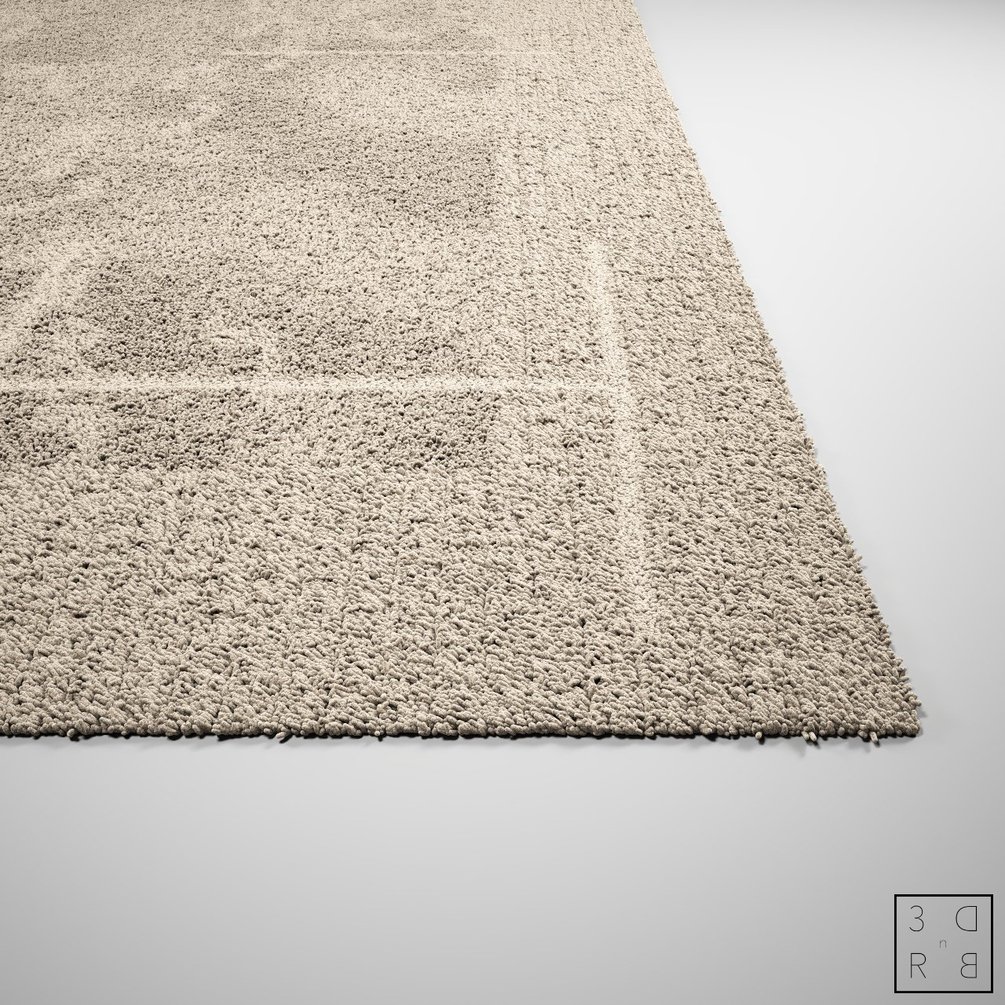 Carpet with footprints and trails (Cinema 4D + V-ray for Cinema4D)