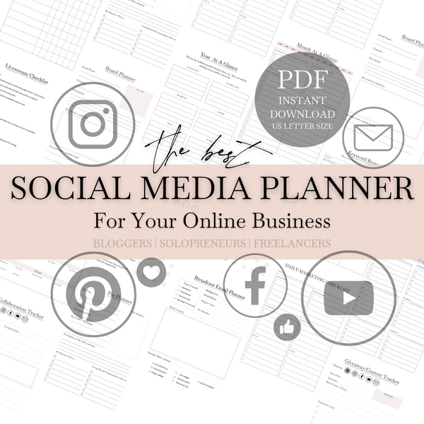 Blog & Social Media Planner Bundle
