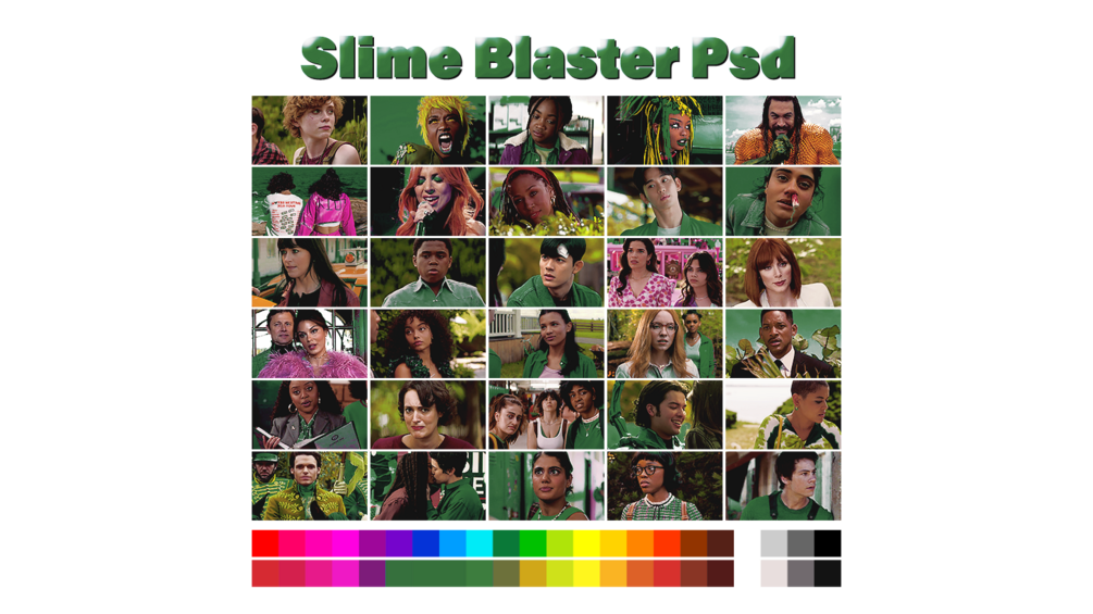 slime blaster coloring psd