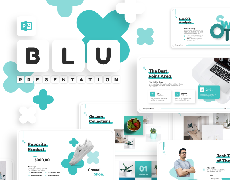 Free BLU Presentation Templates V.1