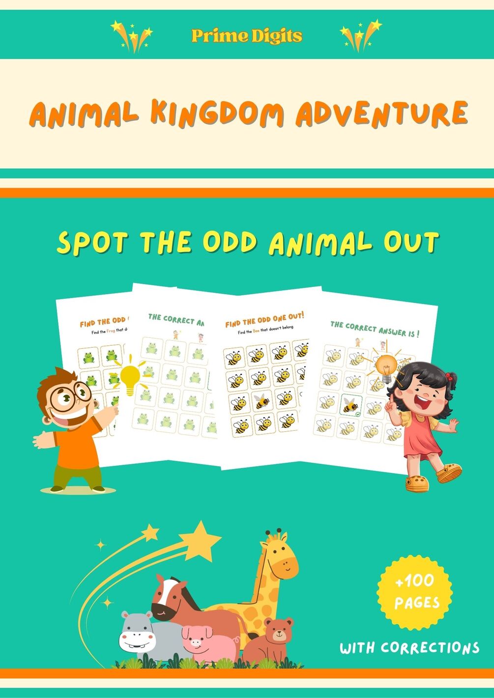 Animal Kingdom Adventure - Spot the Odd Animal Out