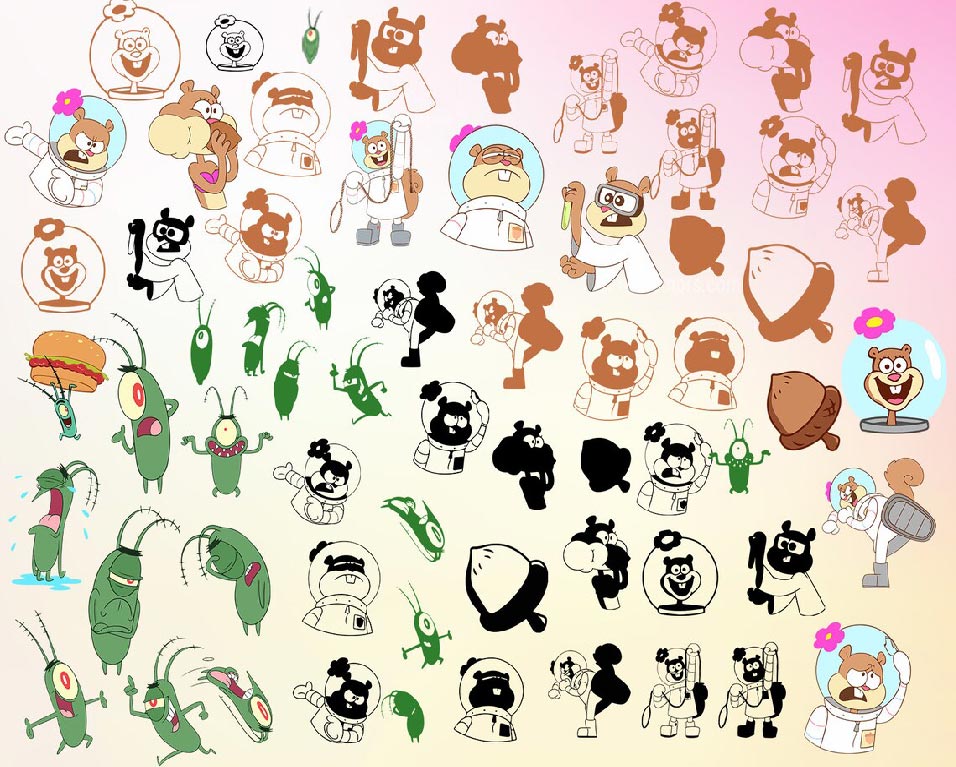 Spongebob svg Bundle, Spongebob svg, Gary svg, Patrick svg