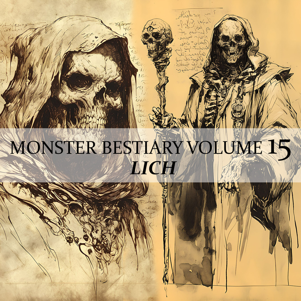 12 Page Monster Bestiary Chapter 15, Monster Encyclopedia Vol 15, 12 ...