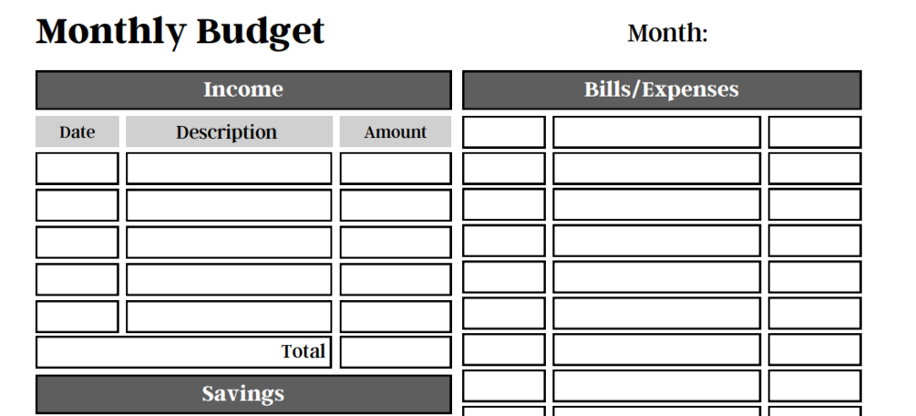 Cash Flow Budget Planner Tracker