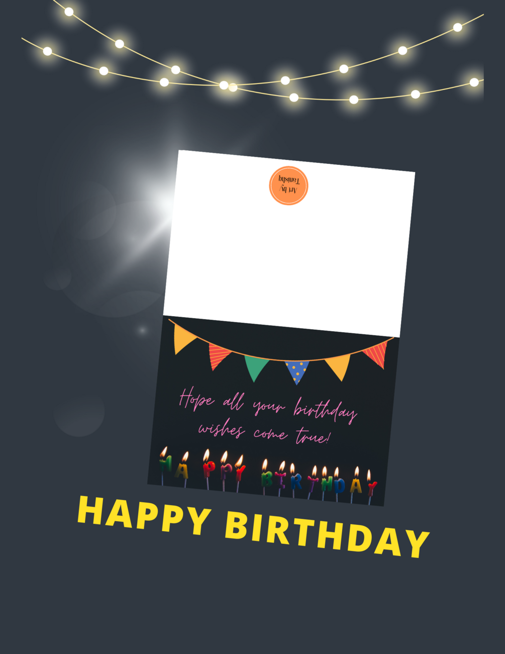 Printable Birthday card instant download 7x5 inch cards for birthday ...