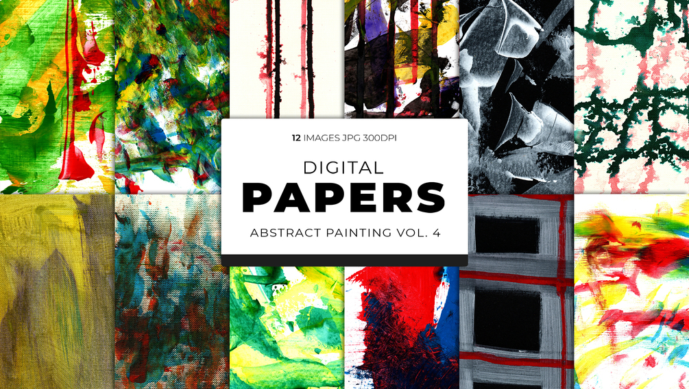 Digital papers Abstract Painting vol. 4