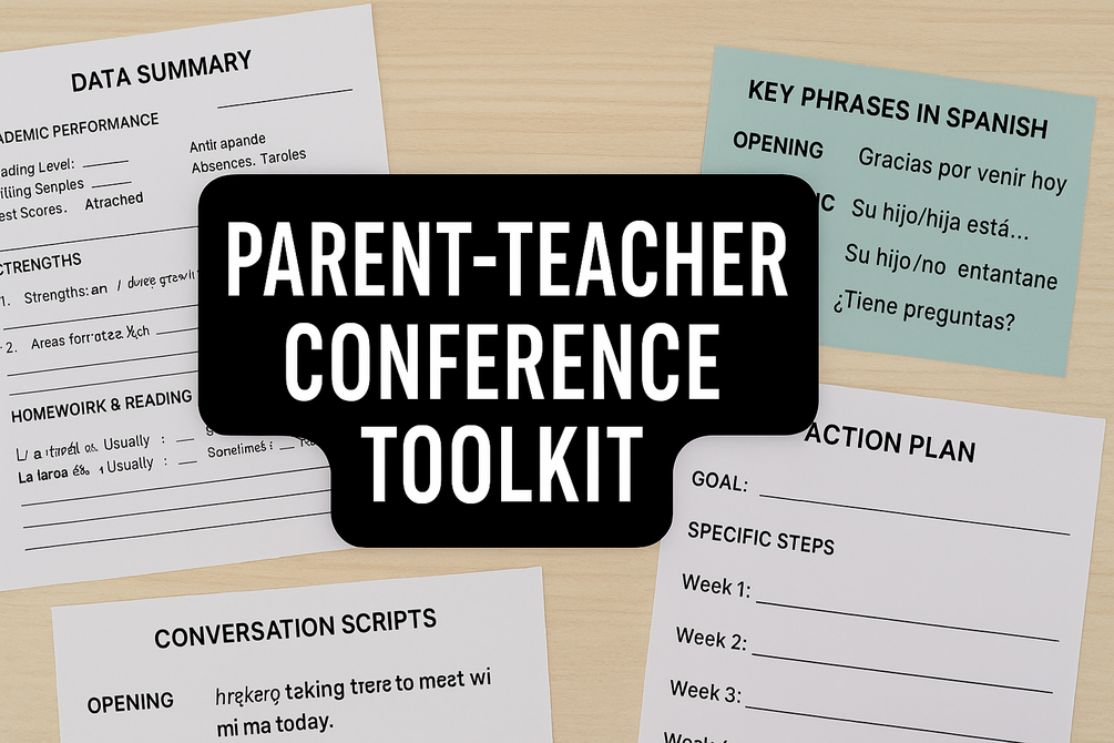 Parent-Teacher Conference Toolkit – Scripts, Templates & Bilingual ...