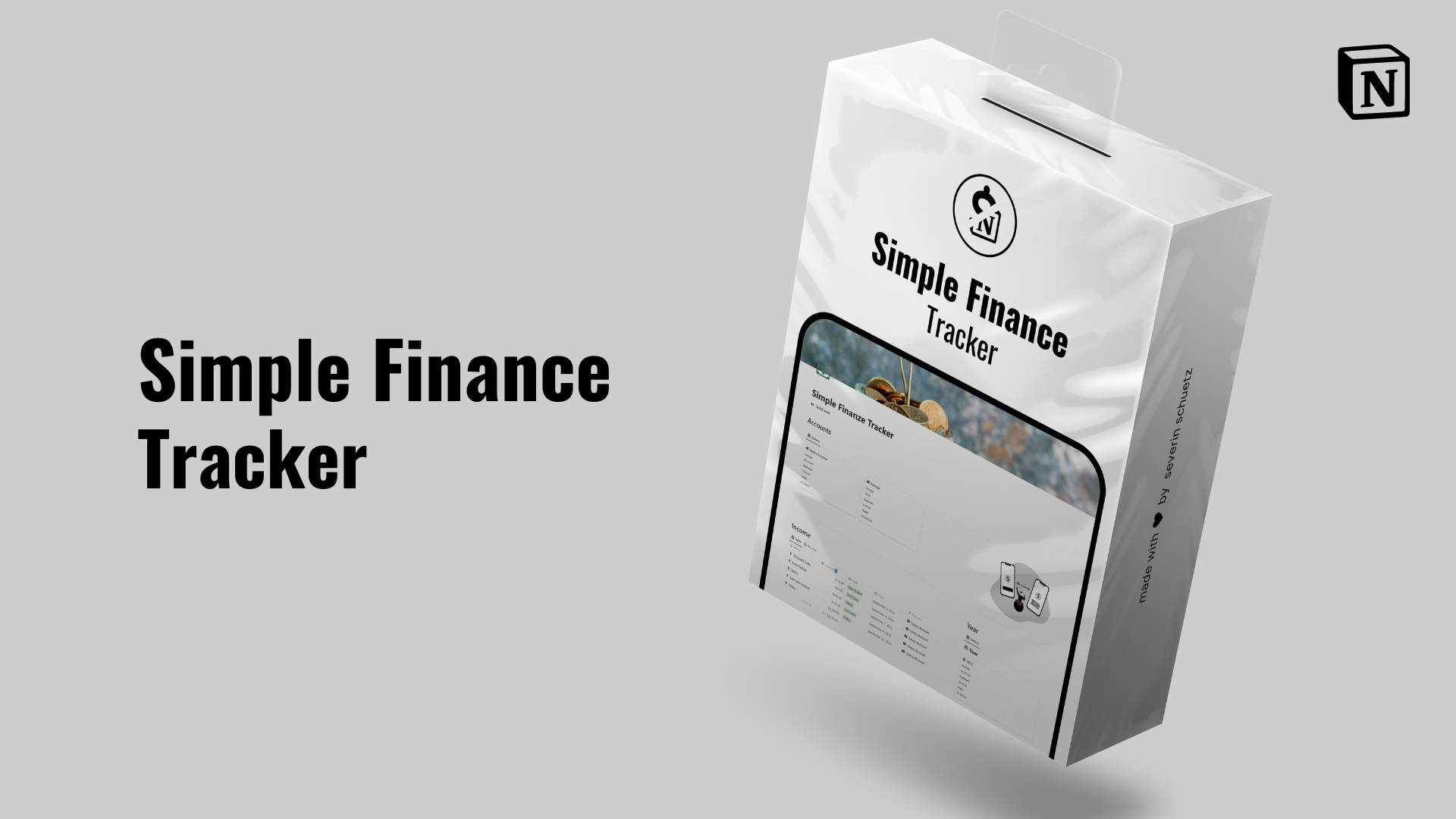 💲Free Finance Tracker for you! 💲 - Severin