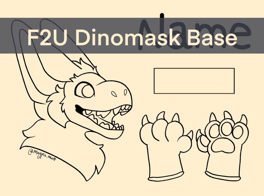F2U Dinomask base